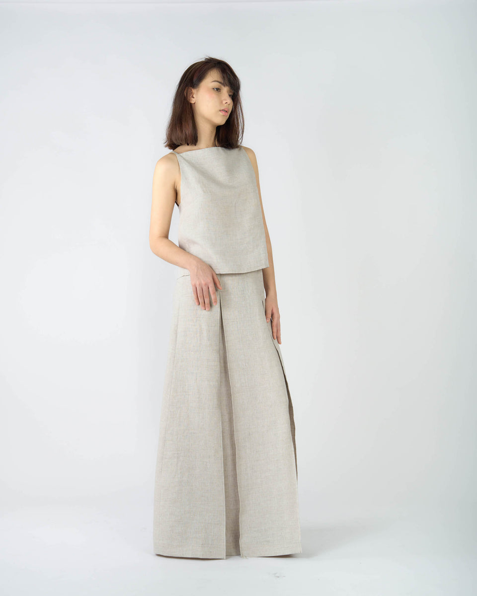 BOX PLEAT MAXI SKIRT – lisatelier.co
